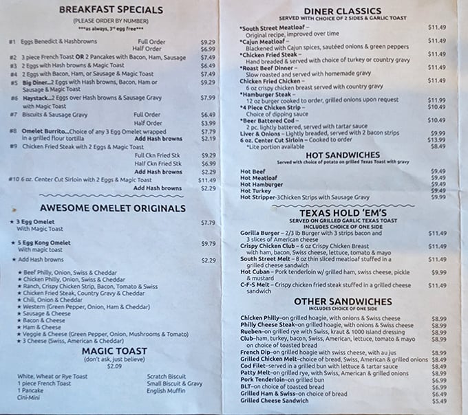 The menu reads like your grandmother's greatest hits, assuming she was an exceptionally talented cook with impeccable taste.