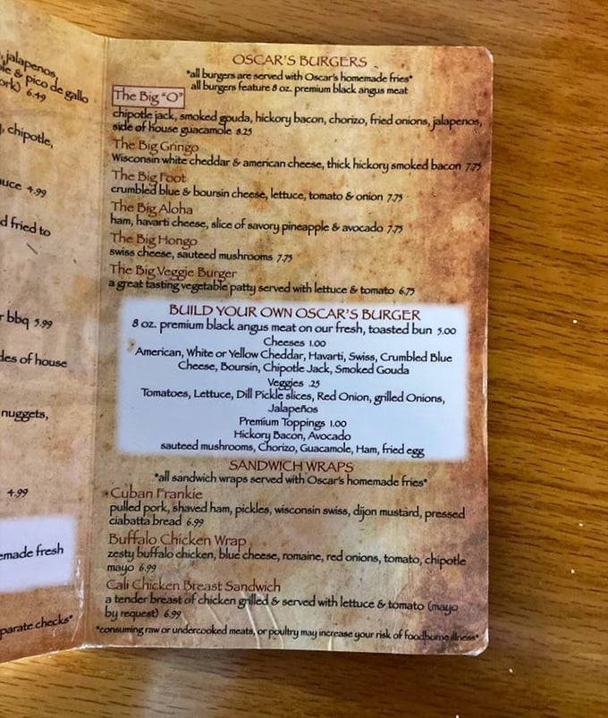 The menu reads like a love letter to burger enthusiasts, with each option more tempting than the last. Decision paralysis has never been so delicious.