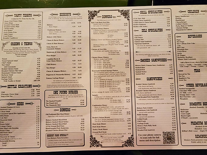 The War and Peace of menus – except instead of Russian aristocracy, you're choosing between different ways to enjoy smoked meat.