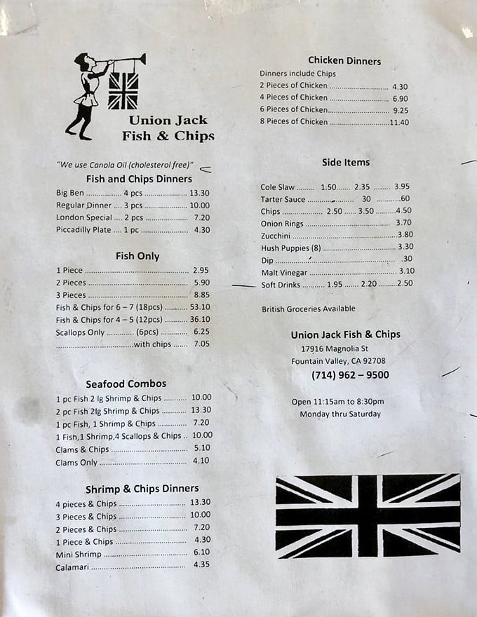 This menu isn't trying to impress with fancy descriptions – it's the culinary equivalent of saying "I know exactly who I am, take it or leave it."