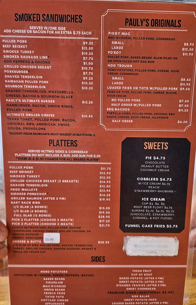 The menu board of destiny – where decisions are difficult and regrets are impossible, no matter what you choose.