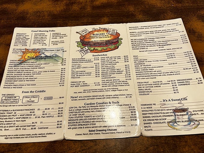 This isn't just a menu—it's a roadmap to happiness. Each illustrated dish promises a delicious detour from your everyday eating routine.