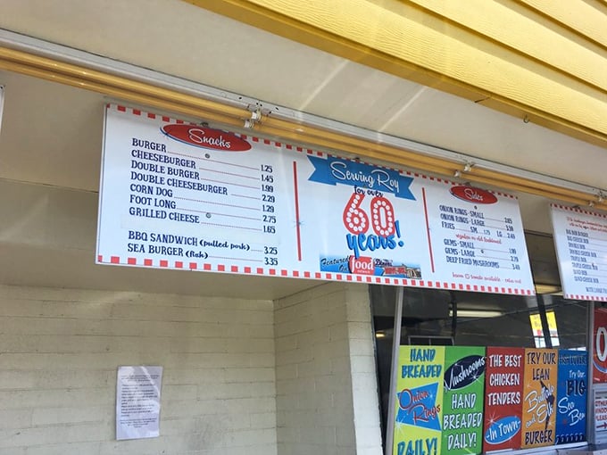 A menu board that doesn't need fancy fonts or pretentious descriptions. Just straightforward promises of deliciousness that won't break the bank.