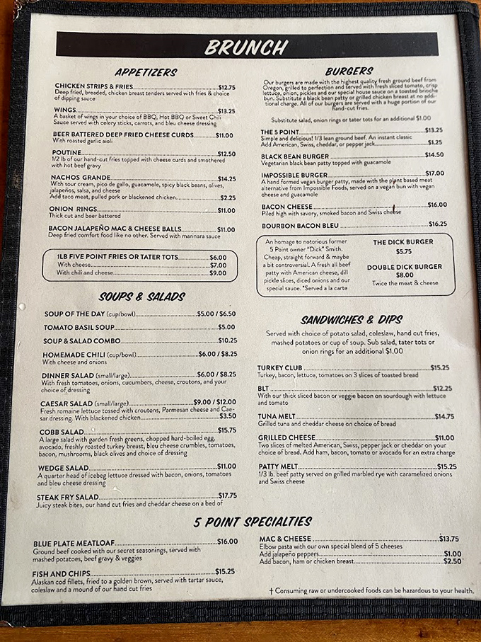 This menu isn't just food—it's a roadmap to happiness. Each item promises the kind of comfort that makes Seattle's endless drizzle seem like a distant memory.