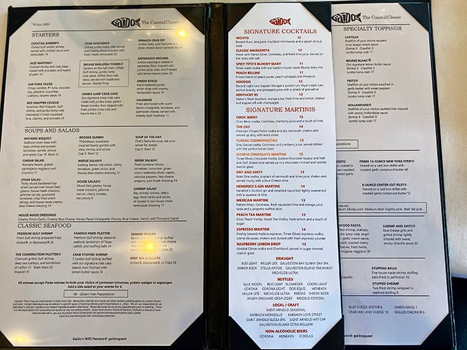 Reading this menu is like browsing Netflix—you want everything, your stomach has limited space, and the decision anxiety is real.