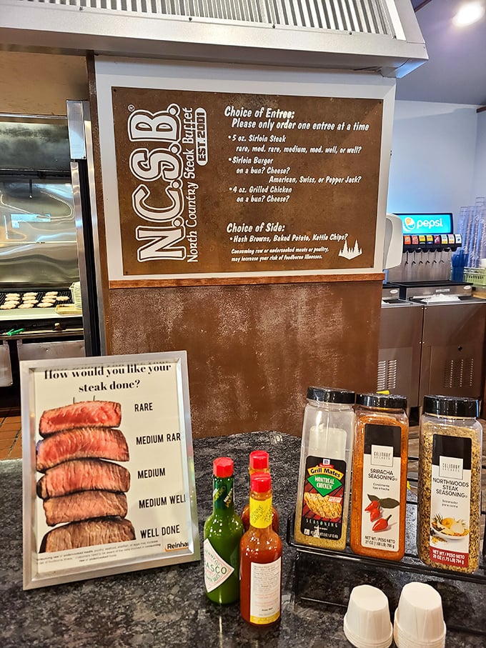 Life's important decisions laid bare: how do you want your steak cooked? The visual guide eliminates any chance of miscommunication between you and beef perfection.