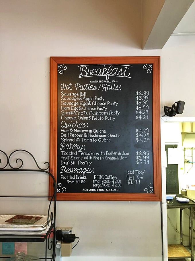 This chalkboard menu isn't just a list—it's a passport to British culinary traditions that have stood the test of time.