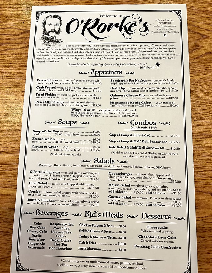 The menu reads like a love letter to comfort food – with that crab pretzel headlining as the star attraction that's worth crossing state lines for.