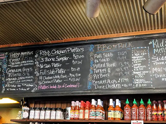 When a menu board looks like this, you know you're not in "kale smoothie" territory anymore. Decision paralysis never tasted so good.