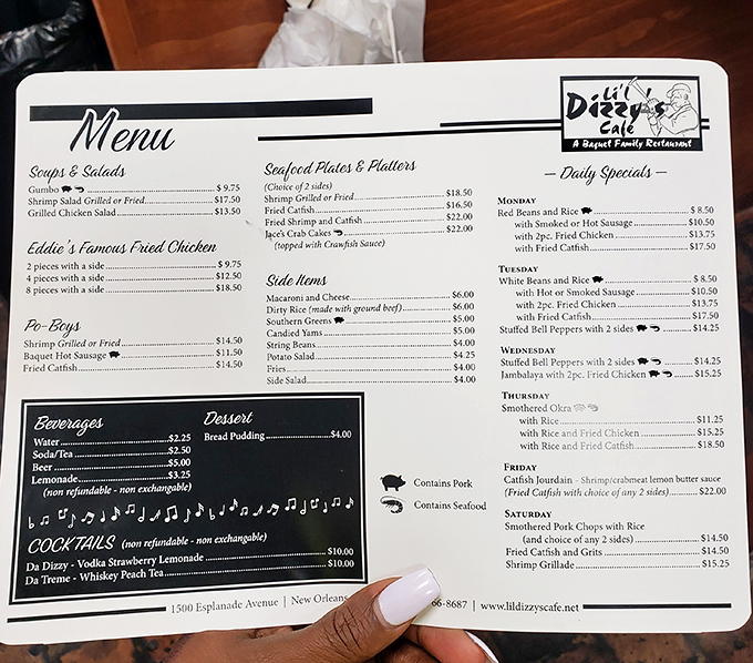 This menu isn't just a list of dishes—it's a roadmap to happiness. Eddie's Famous Fried Chicken is calling your name, can you hear it?