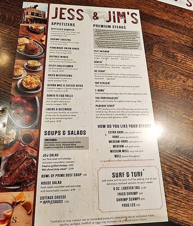 A menu that doesn't need fancy fonts or flowery descriptions—just straightforward promises of carnivorous delight that have kept Kansas Citians coming back for generations.