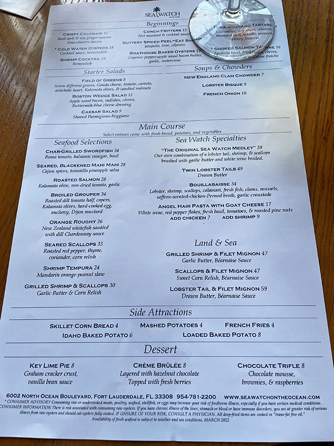 A menu that reads like maritime poetry—where "Twin Lobster Tails" isn't just a dish, it's a siren song to seafood lovers.