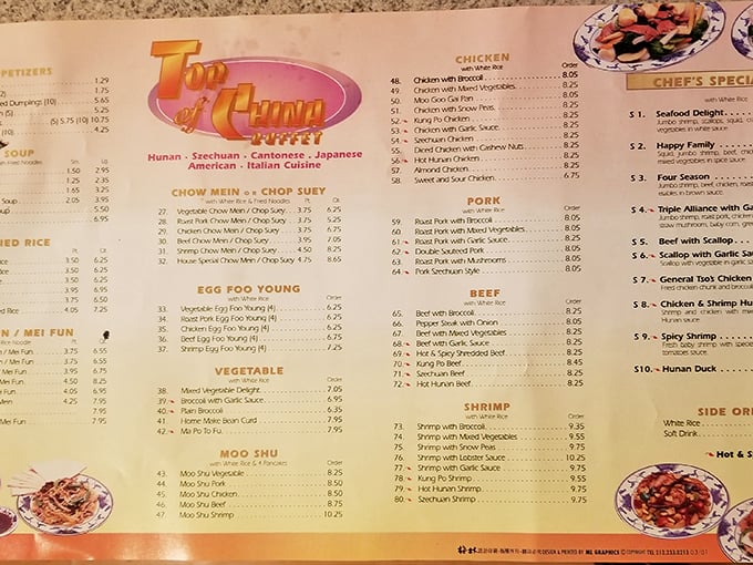 The menu reads like a delicious novel with multiple genres – from Hunan to Szechuan, each dish promising its own adventure.