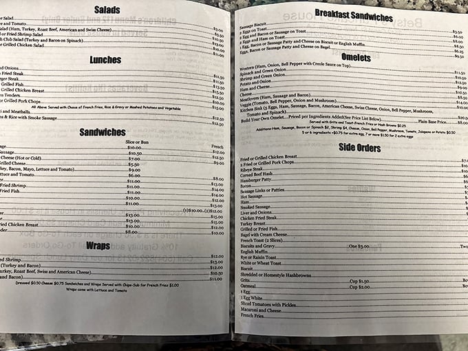 A menu that reads like a breakfast greatest hits album – no experimental B-sides here.