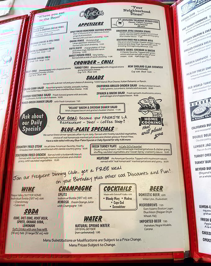 This menu board reads like a love letter to classic American dining – no fancy fonts needed.