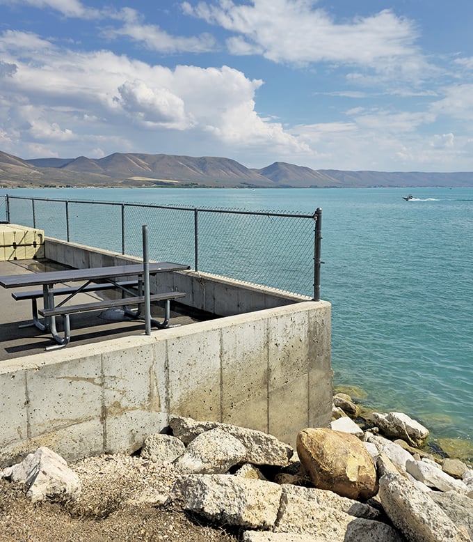 The best seat in the house doesn't come with a remote, just endless views of turquoise waters and mountain silhouettes.