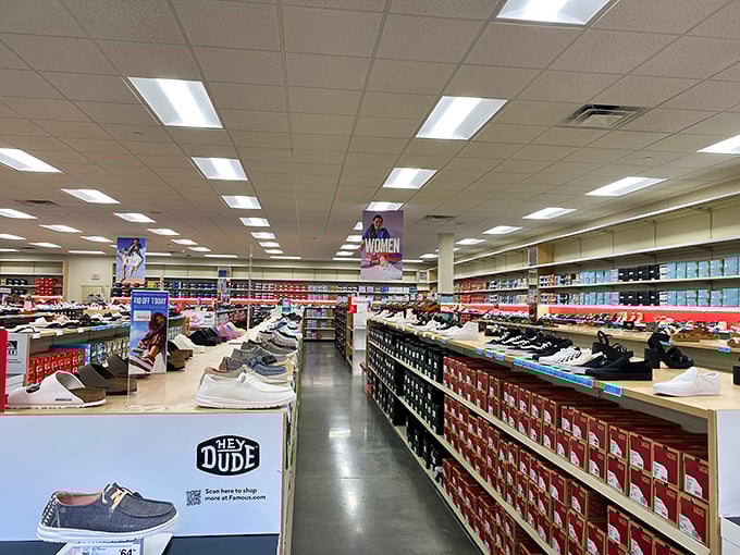 A sneakerhead's dream come true – rows upon rows of footwear possibilities that'll have you wondering if your closet needs an expansion.