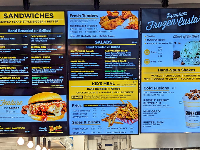 This menu board isn't just listing food—it's offering life choices. And let me tell you, they're all better choices than whatever you had planned for lunch.