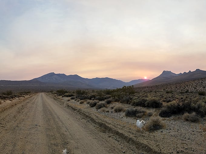 Nature's watercolor at sunset—the mountains surrounding Ridgecrest put on a daily show that beats anything on your streaming services.