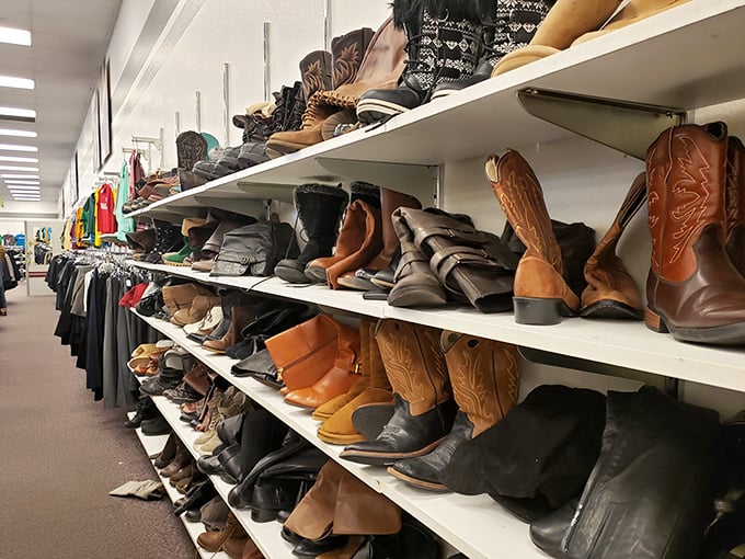 These boots were made for... everyone! A cowboy's dream or a fashionista's frontier—footwear with previous lives ready for new adventures.