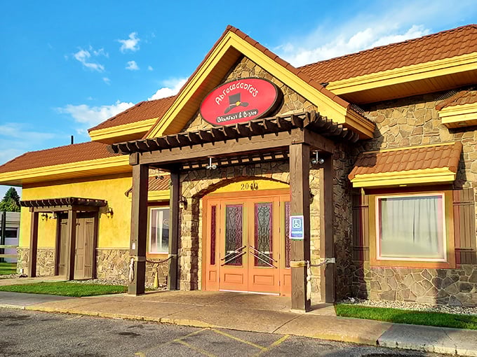 Warm stone and inviting arches create the perfect stage where breakfast magic happens every single morning.