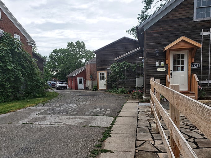 Walking these quiet Amana streets feels like discovering a secret village where time moves at horse-and-buggy pace.