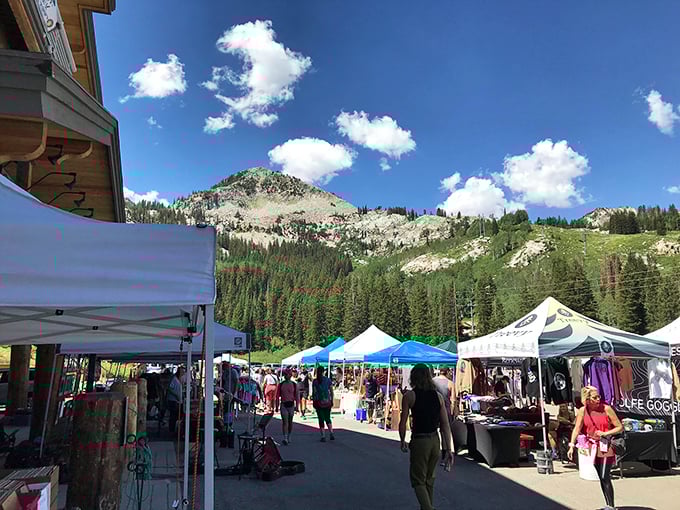 Mountain air makes everything better, including bargain hunting at this scenic Big Cottonwood Canyon outdoor market.