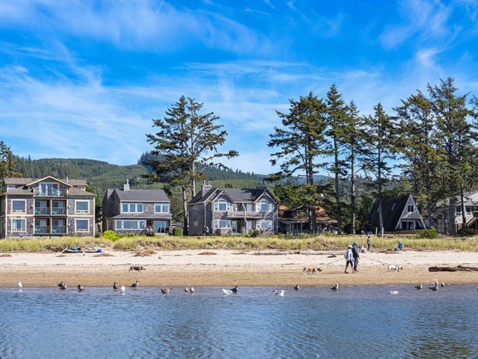 At Cannon Beach, even the quiet residential stretches feel like a postcard—seaside cottages, salty breezes, and a shoreline made for unhurried walks.