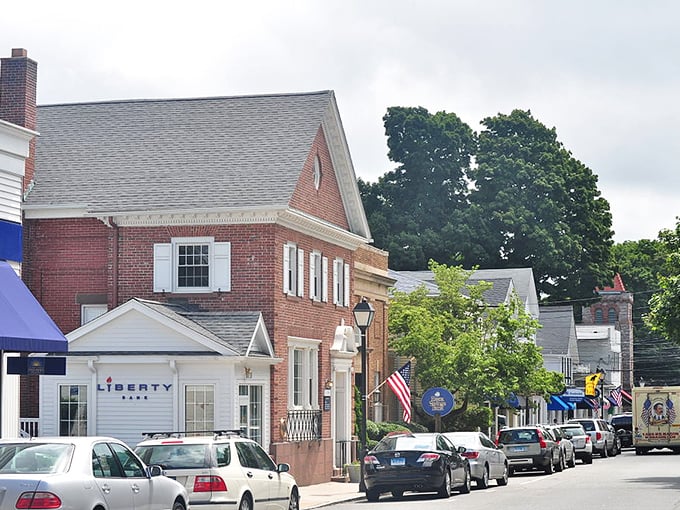 Essex's colonial charm meets the Connecticut River in this postcard-perfect New England scene.