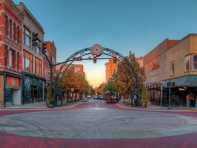 Evansville's historic downtown feels like stepping into a Norman Rockwell painting that came to life perfectly.