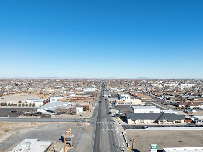 Wide open spaces and wider skies - Fallon spreads out like a desert welcome mat.