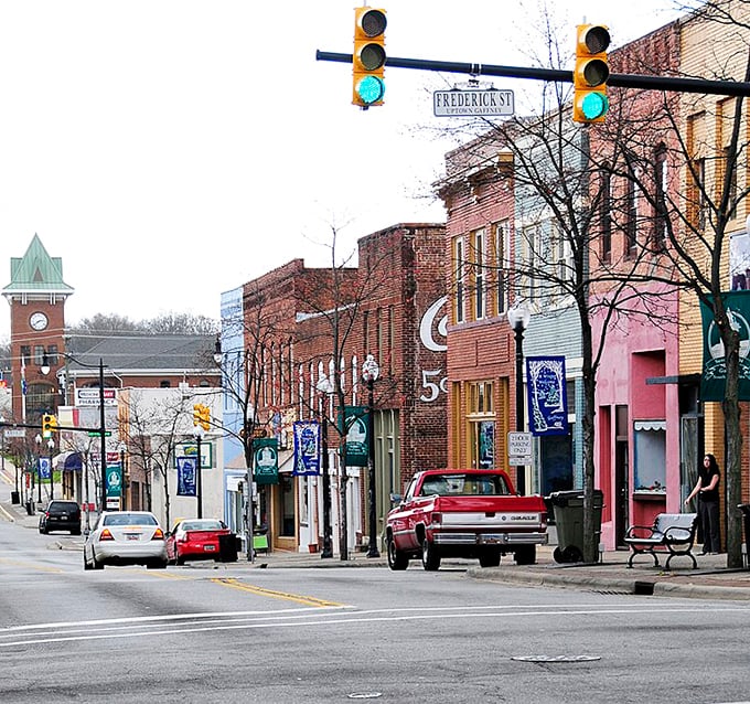 Small-town charm with a dash of Mayberry magic! Gaffney's Frederick Street welcomes you with brick storefronts that haven't changed their winning formula in decades.