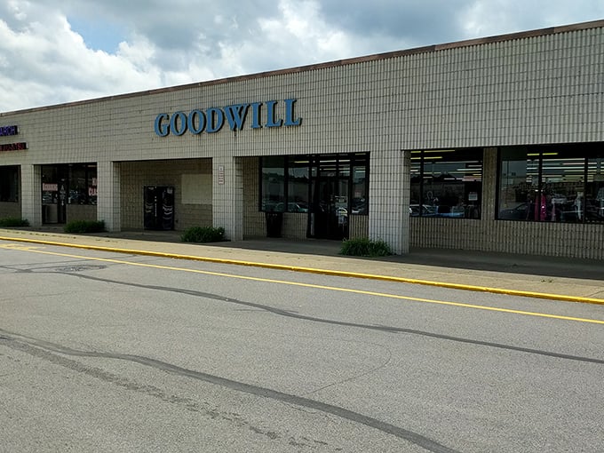 Clean lines and organized aisles make thrift shopping feel like a proper retail adventure here.