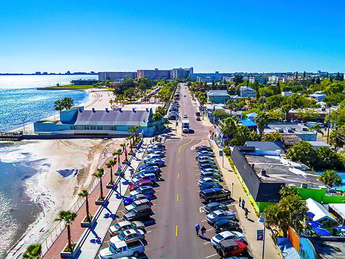 Gulfport's colorful streets look like someone let artists loose with the world's biggest paint set.