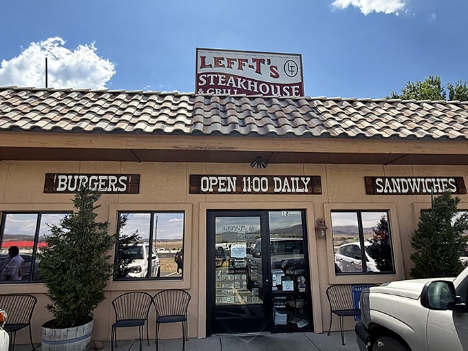 Leff-T's Steakhouse: Don't let the humble exterior fool you—some of life's greatest pleasures come in unassuming packages.