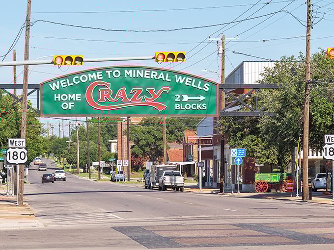 Mineral Wells' famous water tower beckons like a lighthouse for budget-conscious retirees seeking small-town Texas charm.
