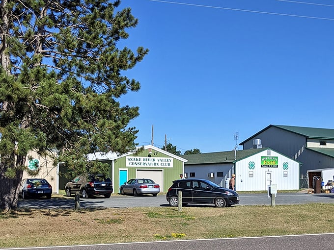 Sometimes the best treasures hide in the simplest buildings – this unassuming spot is pure flea market gold.