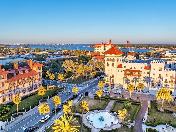 Spanish-style architecture under that perfect Florida sky – history never looked so Instagram-worthy!
