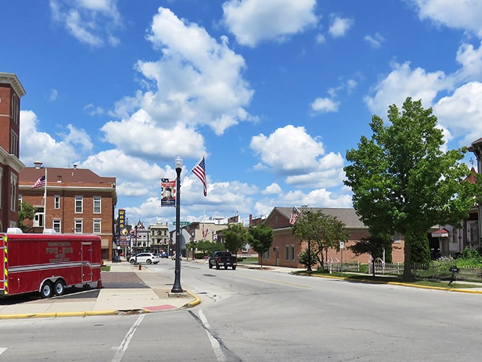 Small-town sophistication shines through in this beautifully maintained downtown district's timeless appeal.