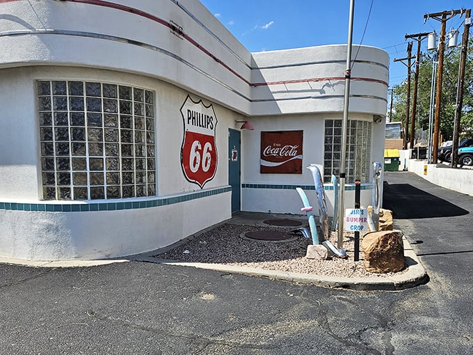 Classic Americana with a Phillips 66 shield—this time capsule serves breakfast worth traveling back in time for.