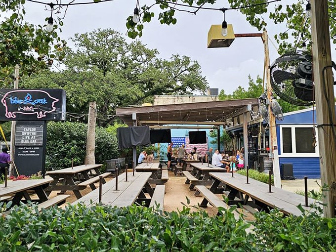 This is where barbecue becomes a social event – the kind of place where "just one more bite" turns into three more hours of conversation.