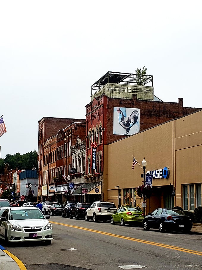 Small-town America lives strong in Buckhannon where storefronts wear their history like badges of honor.