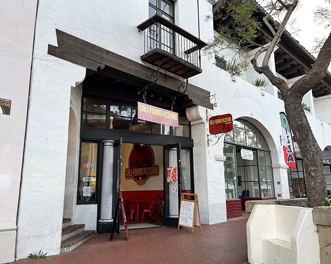 Spanish colonial architecture meets Italian pizza perfection - only in California could this combination feel so right.