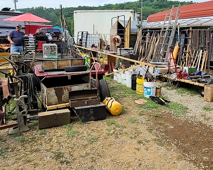 Tools, tires, and treasures galore – Dog Days Flea Market is where your grandfather's workshop meets a treasure hunter's dream.