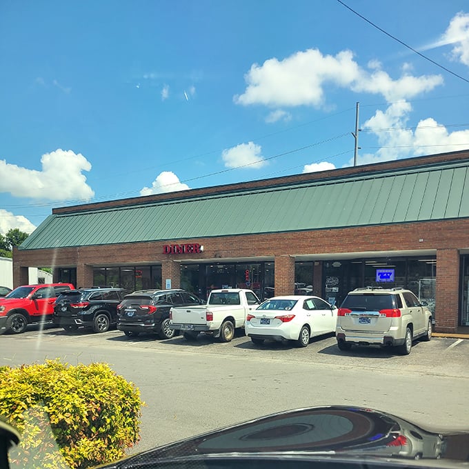 The parking lot's always full at Flat Tire Diner—a sure sign that what's cooking inside is worth pulling over for!