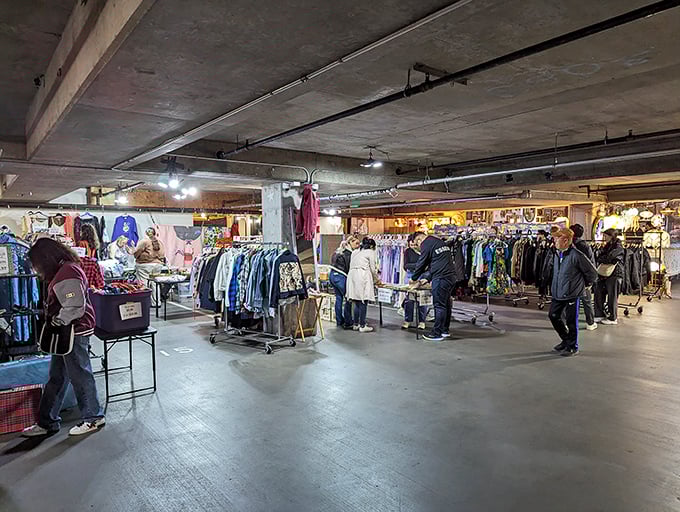 Underground shopping meets flea market charm in this spacious venue filled with endless browsing possibilities.