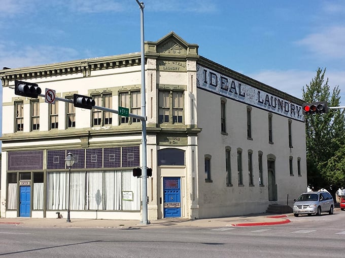 Fremont’s Ideal Laundry building wears its history proudly — a century-old landmark that still turns heads downtown.