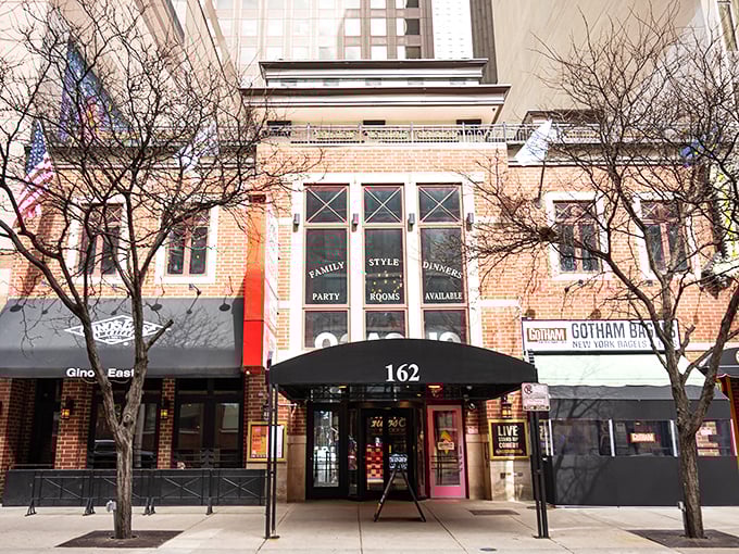 Downtown Chicago's architecture isn't the only thing worth looking up at – Gino's East's historic building houses pizza gold.