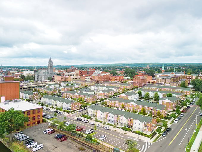 Rows of townhouses and affordable living create the perfect recipe for happiness in scenic Holyoke.