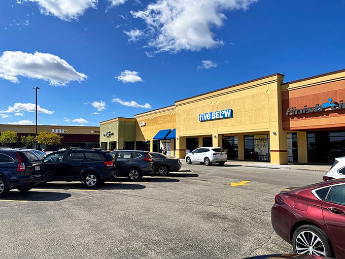Even the parking lot at Johnson Creek Premium Outlets tells a story—one of eager shoppers on the hunt for the next great deal.